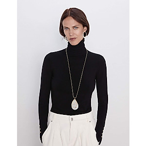 ORAZIO White Acrylic Jewelry Set for Women Statement Boho Resin Earrings Necklace Bracelet