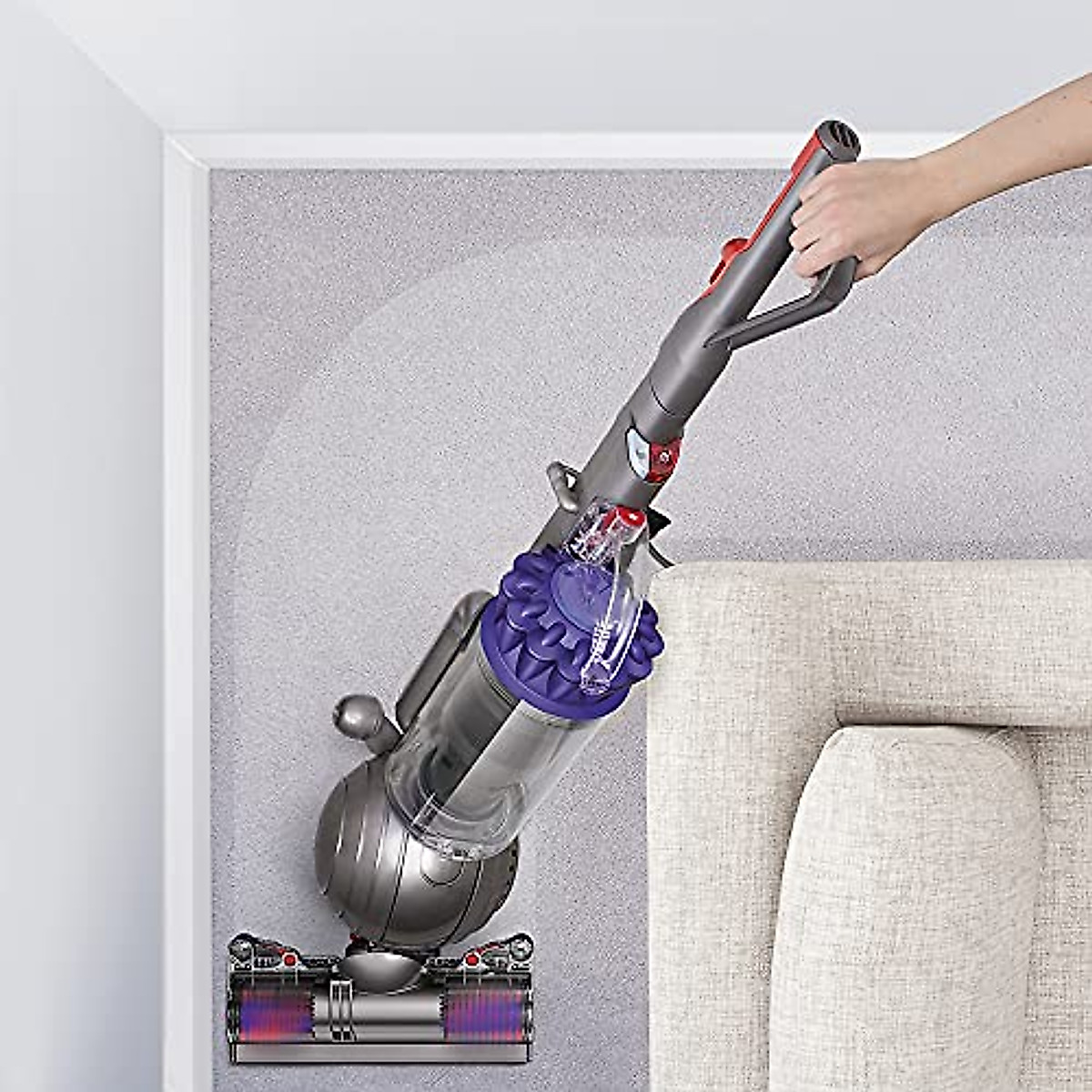 Dyson Ball Animal Pro Upright Vacuum Cleaner, Telescopic Handle, Height Adjustment, Hygienic Bin Emptying, Rotating Brushes, Whole-Machine HEPA Filtration, Purple, 32GB Durlyfish USB Card