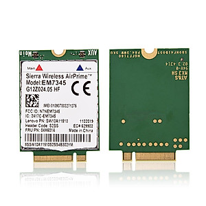 EM7345 Module Card,04X6014 4G LTE WWAN Card Module,ThinkPad Dedicated 4G Module,NGFF/M2 Interface for Thinkpad X250 X1C W550 T450 X240 T440 EM7345, High Speed LTE Mobile Broadband