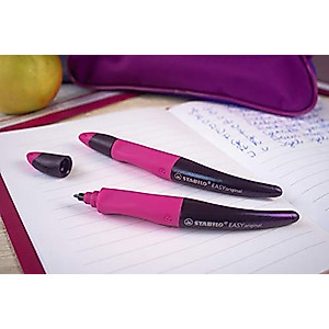 STABILO Handwriting Pen - EASYoriginal Holograph Right handed magenta, blue ink