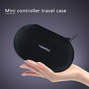 AKNES Hard Shell Controller Travel Case - Fits 8BitDo SN30 Pro, Zero 2, M30 and NEOGEO Controllers, Gulikit NS19 Series Controller, Portable & Protective Carrying Case