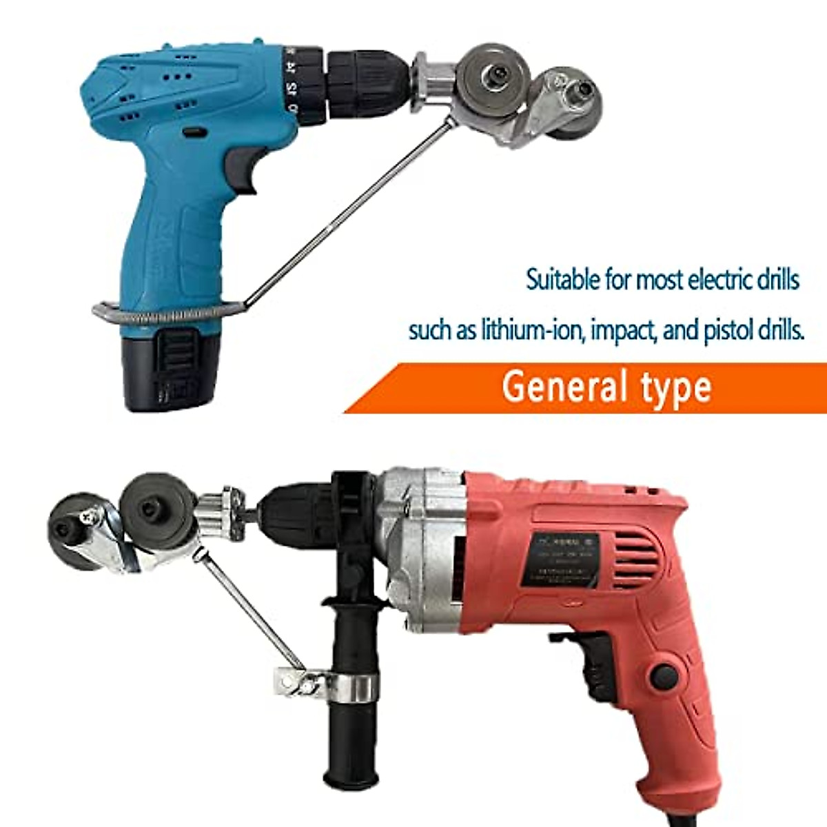 IHZZ Electric Drill Shears Attachment Cutter Nibblers, Metal Cutter, Sheet Plate Nibbler Safe and Durable Accessory for Cutting, (DZT-01A)