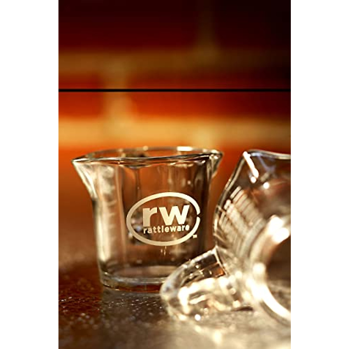 Rattleware 3-Ounce Espresso Shot Glass Pitcher, Double Spouted Shot Glass, Genuine Barista Measuring Cup