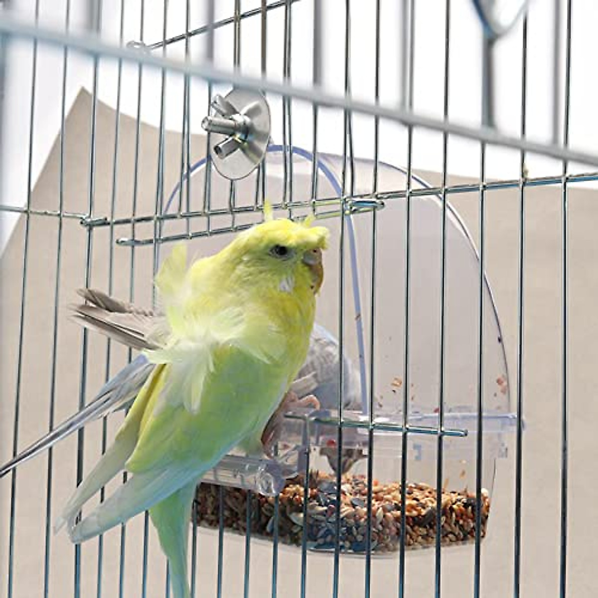 Pet Birds Feeder, Bird Cage Birds Feeding for Parrorts Budgie Cockatiel Lovebirds