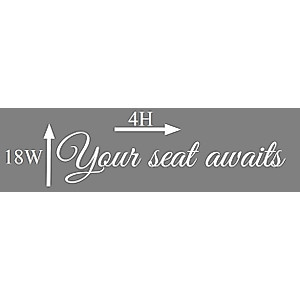 Wedding Seating Chart Decal Wedding Sign Decor DIY Wedding Decals Seating Chart Mirror Decal Wedding Vinyl Your Seat Awaits Sticker Vinyl Decal