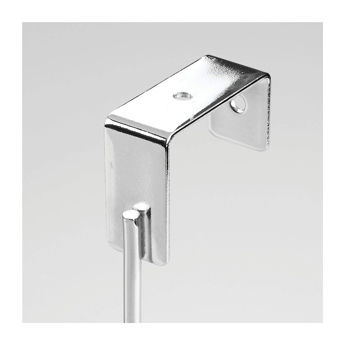 iDesign Classico Metal Over the Door Organizer, 3-Hook Rack for Coats, Hats, Robes, Towels, Jackets, Purses, Bedroom, Closet, and Bathroom, 5" x 8.2" x 12.5", Chrome