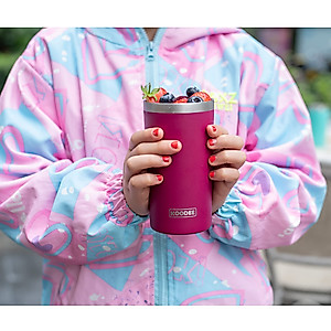 koodee Tumbler with Lids and Straws-12 oz Skinny Tumbler Stainless Steel Double Wall Vacuum Insulated Coffee Mug Water Cup, Spill Proof, BPA Free (Sky Blue)