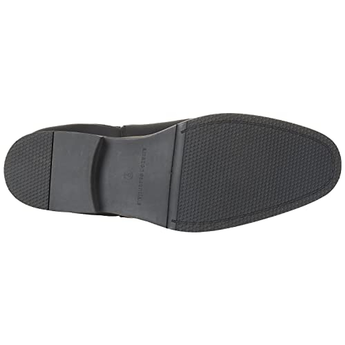 Amazon Essentials Men's Chelsea Boot, Black Faux Leather, 11