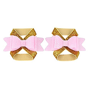 IBTOM CASTLE Baby Girls Cake Smash 1st Birthday Outfit Set Romper Bodysuit Dress+Polka Dots Tutu Skirt+ Ears Headband+Barefoot Sandals Foot Bands for Newborns Infants Photograph Pink-1st 1T