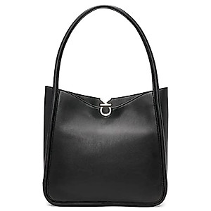 Calvin Klein Crisell North/South Tote, Black/Silver,One Size