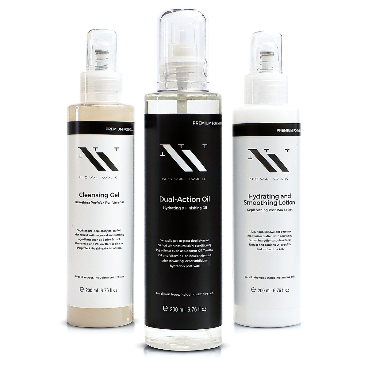 Nova Wax Pre and Post Waxing Products, Before and After Waxing Skin Care for Professional Estheticians, Waxing Kit.