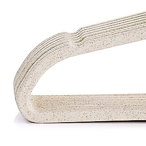 Elama Home 30 Piece Biodegradable Suit Hangers in Wheat (ELH-30)