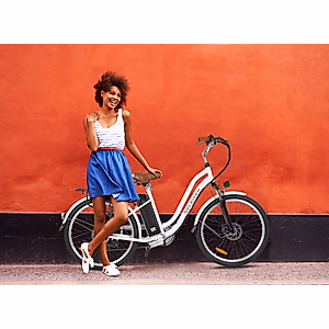 GELEISEN Electric Bike for Adults, 26" Ebikes, Peak 750W Electric Cruiser Bike with 48V 14.5Ah/11.6Ah Removable Battery, 25Mph Electric Bicycle w/ 7-Speed & Front Suspension(Fits for 5'2"-6'5")