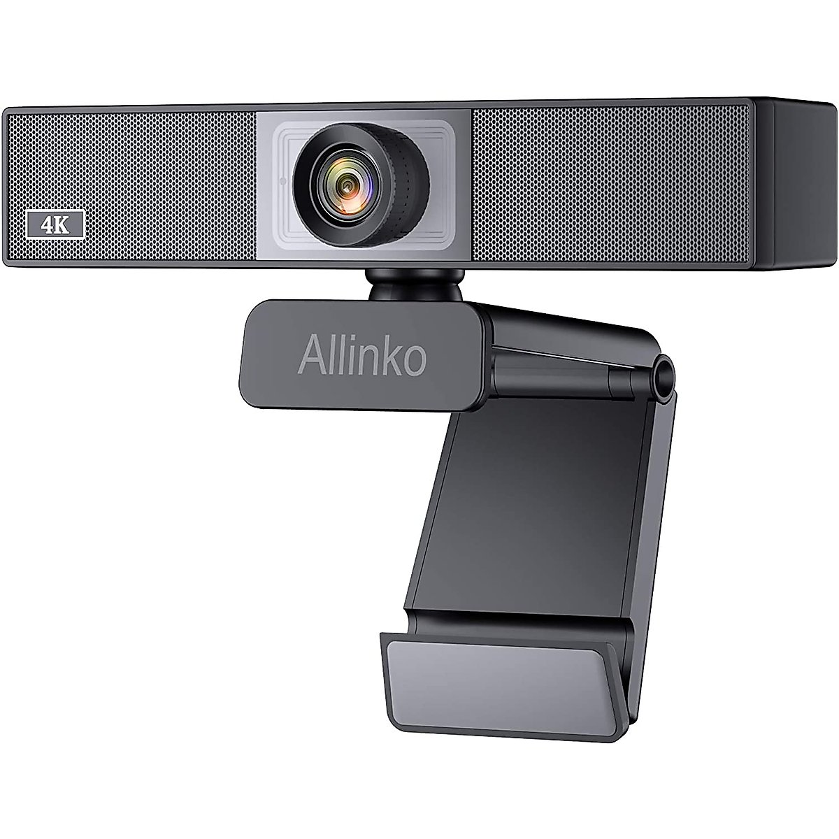 Nano shield 𝐒𝐀𝐕𝐄 𝟔𝟎% 4K Webcam with Noise Cancelling Mic, Full HD Web Camera Wide Screen Video Calling Recording Game Streaming for Mac OS X Win 10 8 7 Vista XP (4K)