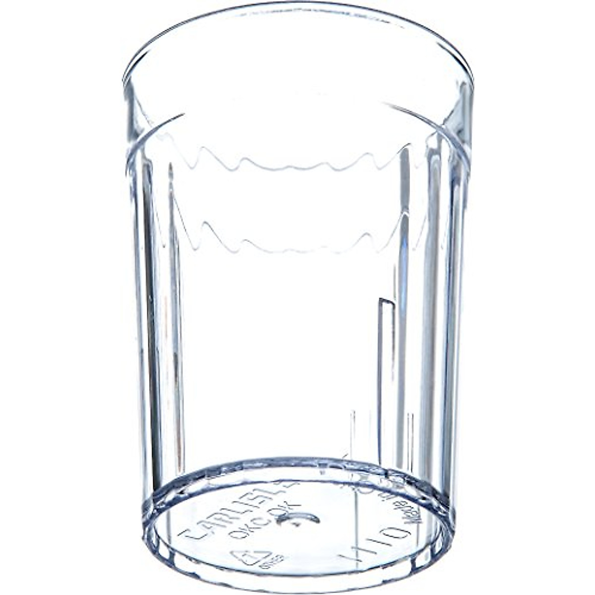 Carlisle FoodService Products Plastic Bistro Tumbler, 10 Ounces, Clear