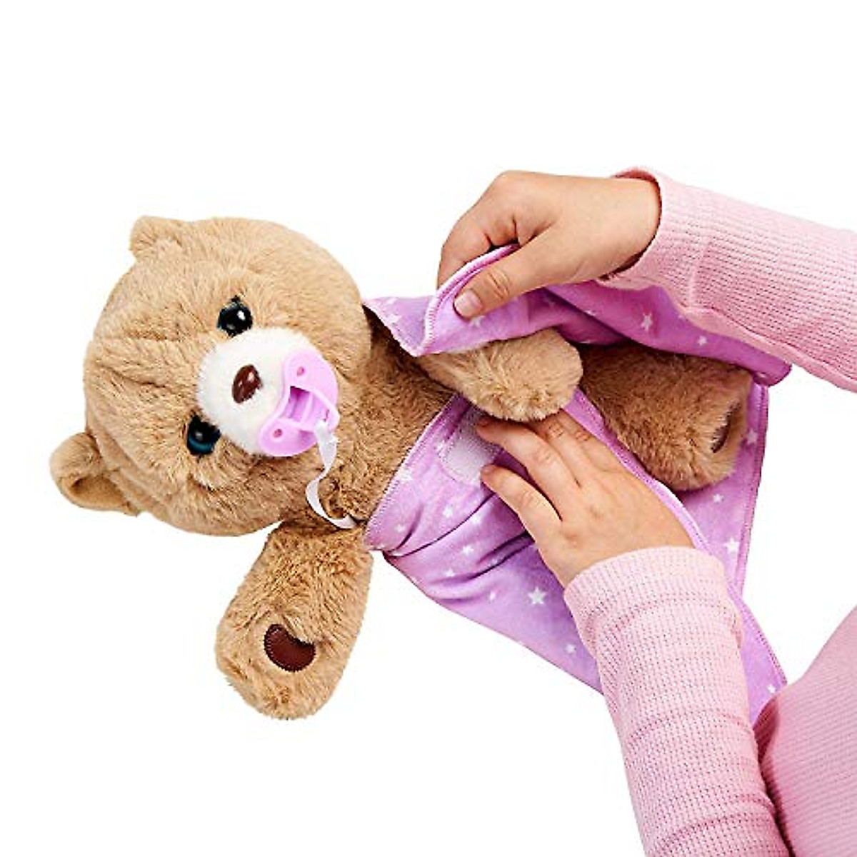 Little Live Pets Cozy Dozy Cubbles The Bear - Over 25 Sounds and Reactions | Bedtime Buddies, Blanket and Pacifier Included | Stuffed Animal, Best Nap Time, Interactive Teddy Bear, 14.9 Ounces