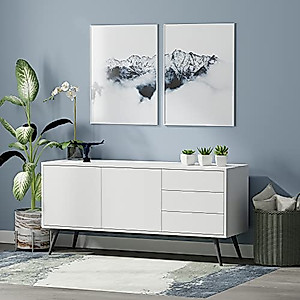 Glenwillow Home Atlas 59" Mid-Century Modern Buffet/Sideboard/TV Console