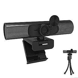 2K Webcam,Live Streaming Autofocus Dual Microphone Web Cam with Privacy Cover,110 Degree View Angle Web Camera for Video Calling, Recording, Conferencing, Gaming