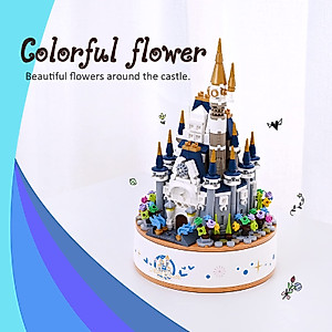 Nifeliz Castle Music Box Building Block Set. Construction Set to Build, Assembly Toy for Teens and Adult, Makes a Great Gift for People who Like Castle. New 2023 (617 PCS)