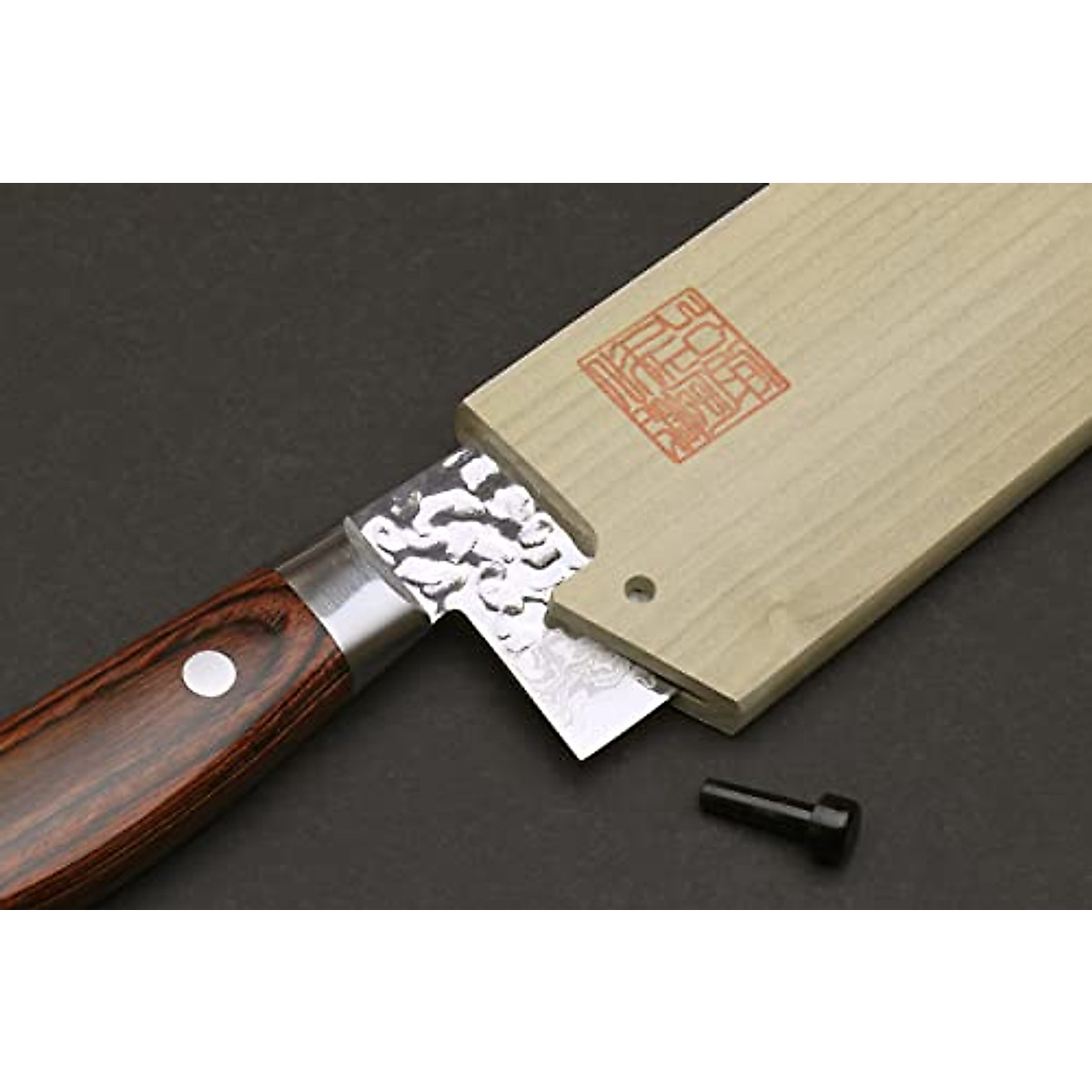 Yoshihiro Natural Magnolia Wood Saya Cover Blade Protector for Nakiri (165mm) 6.5in