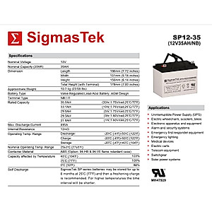 Pride Victory Replacement Battery Set of 2 x 12V 35AH