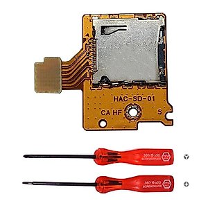 lenboes Micro TF SD Card Slot Replacement Repair Part for Nintendo Switch NS NX Console 2017