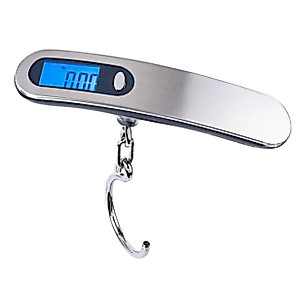 Luggage Scale 50kg/110LB, TXY Portable LCD Display Electronic Scale Weight Balance Suitcase Travel Bag Hanging Steelyard Scale Tool with Hook