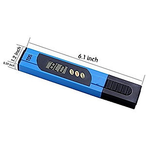 TDS Water Quality Tester,AMZSTAR Portable High Accuracy Handheld TDS Water Quality Digital Tester Meter with 0-9990 ppm Measurement Range,TDS Digital Measurement(Measured Water)