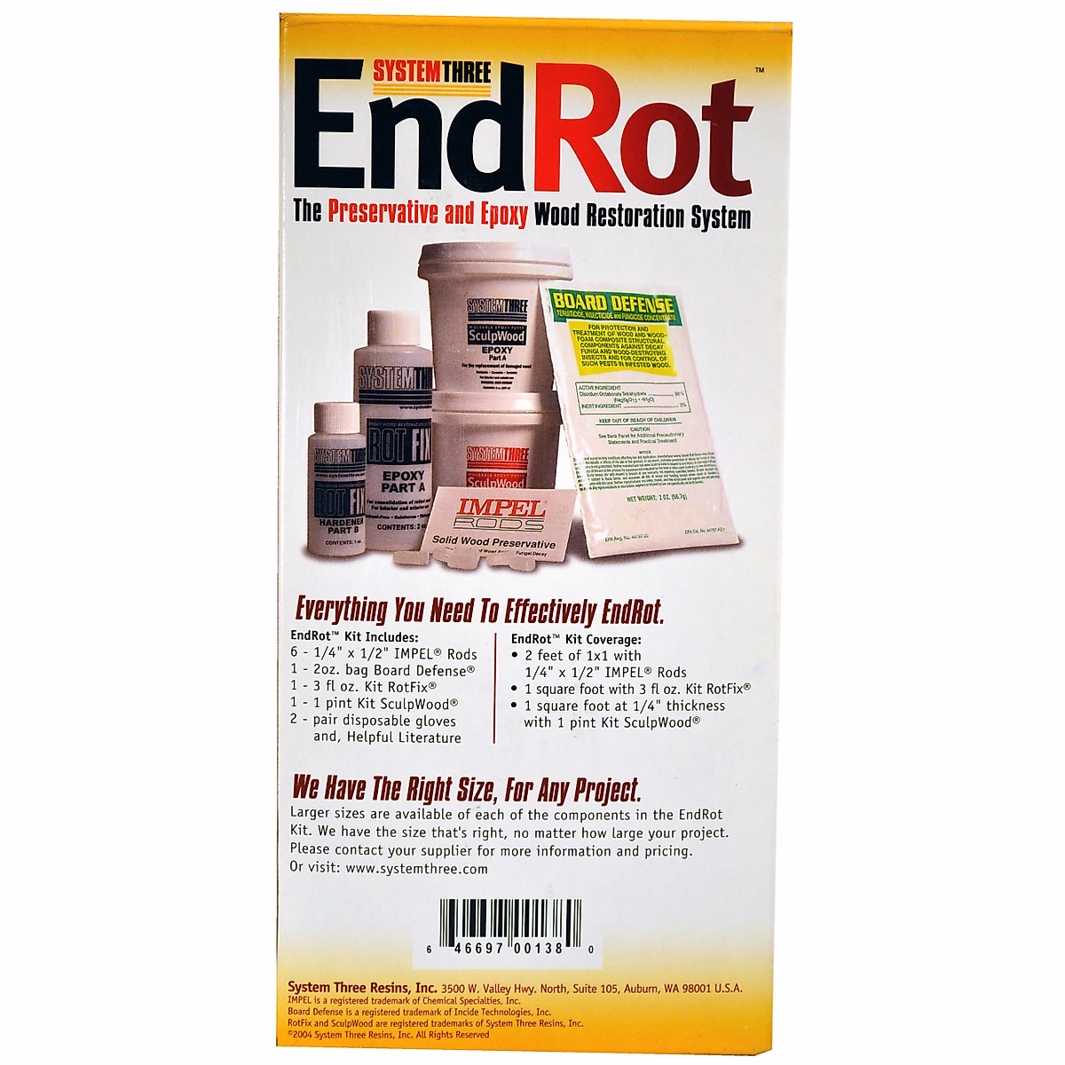 System Three EndRot Repair Kit, Natural