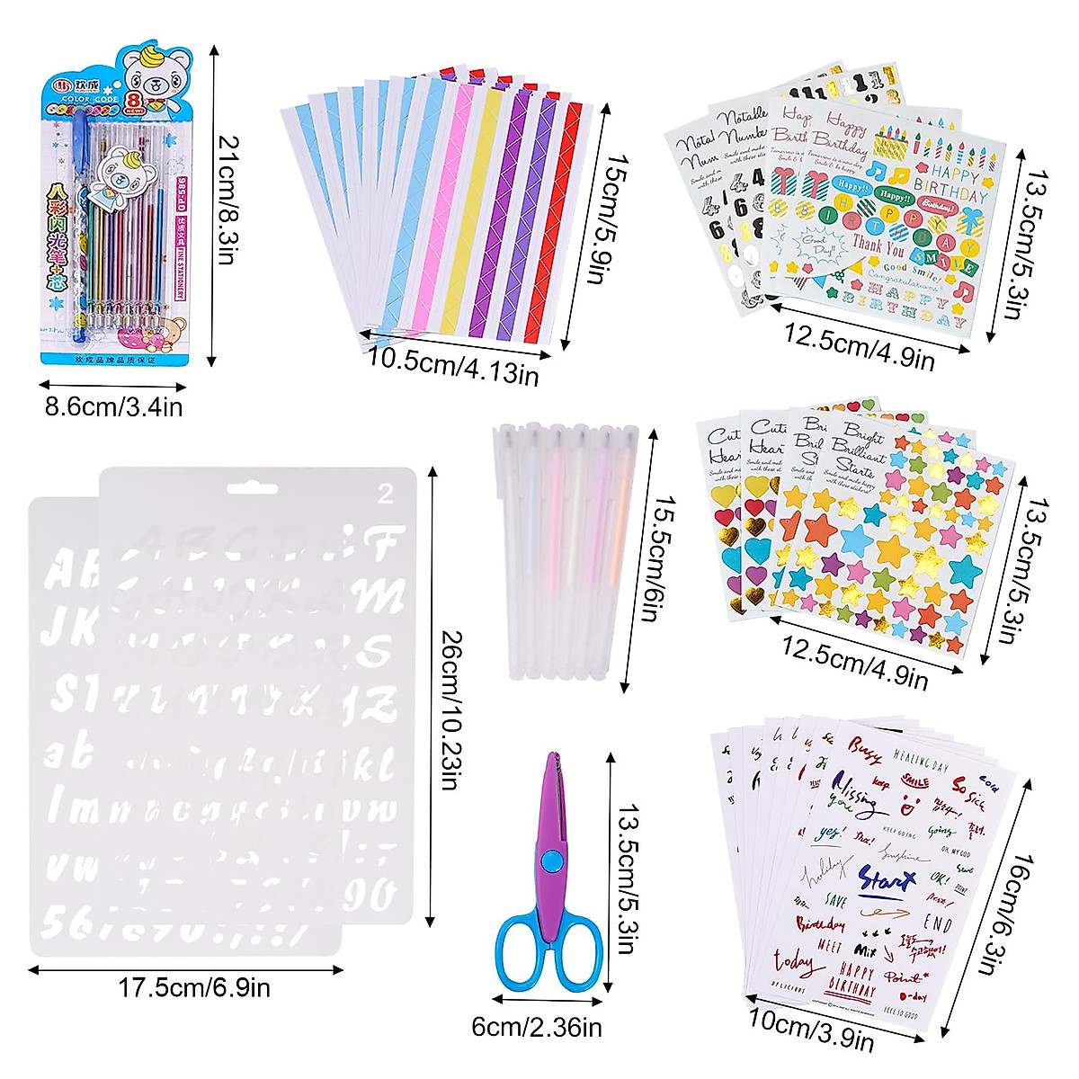 COMBIUBIU Scrapbooking Supplies for our adventure book, Travel Journal,Wedding Planner, Memory Book,Guest Book,Scrapbooking Kit,Scrapbooking Tools for Photo Ablum Scrapbooking and Card Making