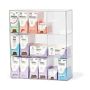 CeilBlue Acrylic Three-Tier Suture Rack Shelf