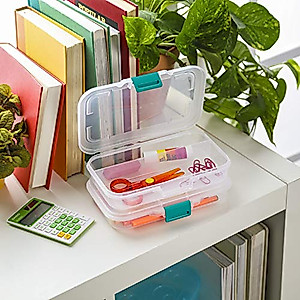 Sterilite Divided Box Small Storage, Clear