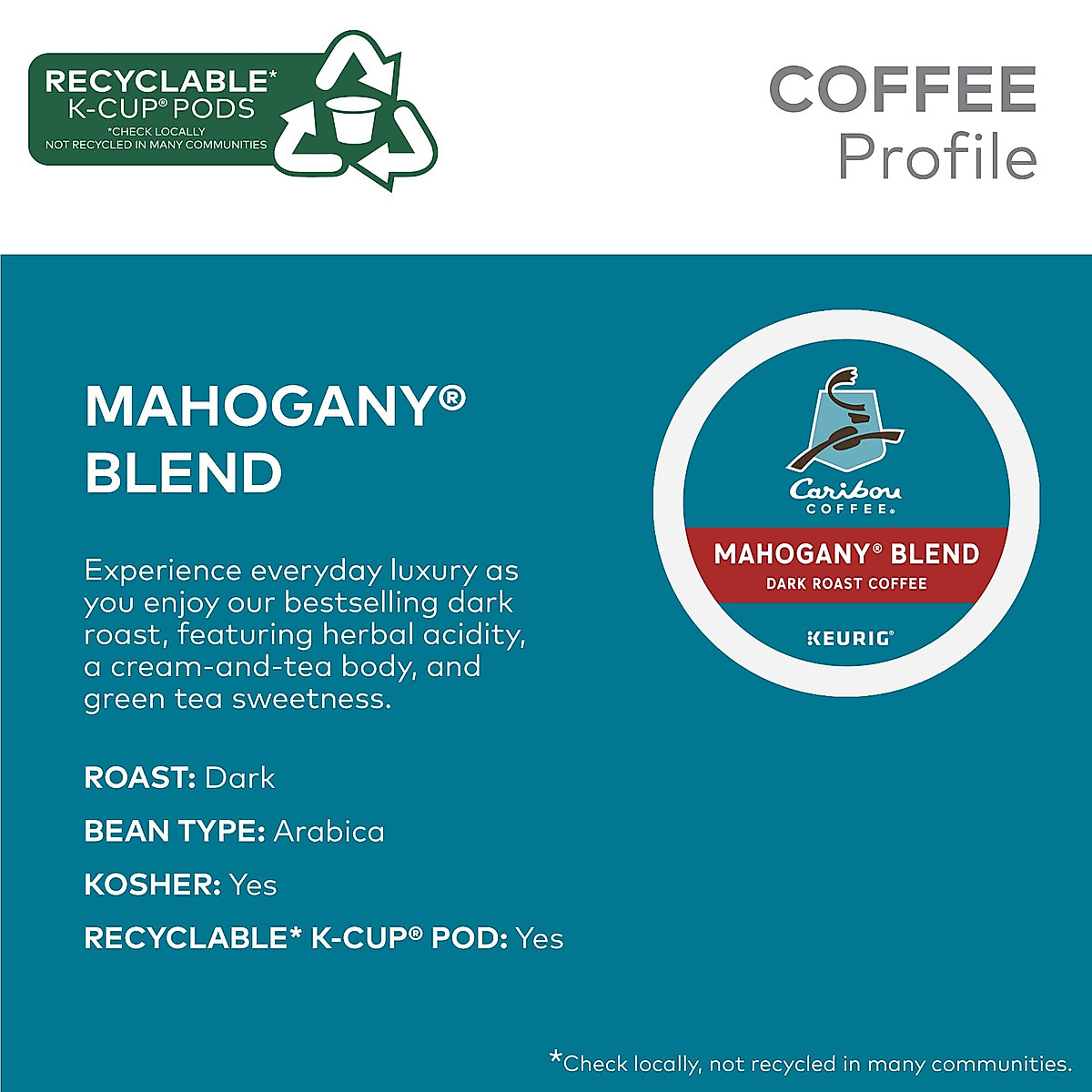 Keurig Caribou Coffee Favorites Variety Pack, Single-Serve Coffee K-Cup Pods Sampler, 40 Count