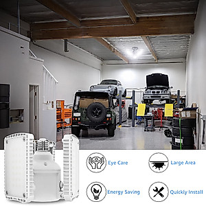 Olafus Motion Sensor LED Ceiling Light, 800LM Battery Operated Ceiling Light, 5000K Motion Activated Light for Closet Shower Room Stairs Hallway Bathroom, Orange