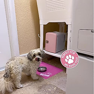 PERSONAL CHILLER Portable Mini Fridge Cooler and Warmer, 4 Liter Capacity Chills Six 12 oz Cans, Snacks, and Skincare Products, A/C Operation, 100% Freon-Free