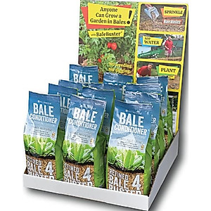 BaleBuster4 Four Bale Conditioning Formula for Preparation of a Straw Bale Garden for Planting a Vegetable Garden