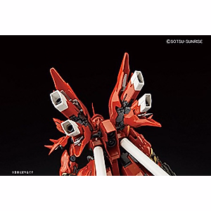 Bandai Hobby RG MSN-06S Sinanju Gundam UC Action Figure (1/144 Scale)