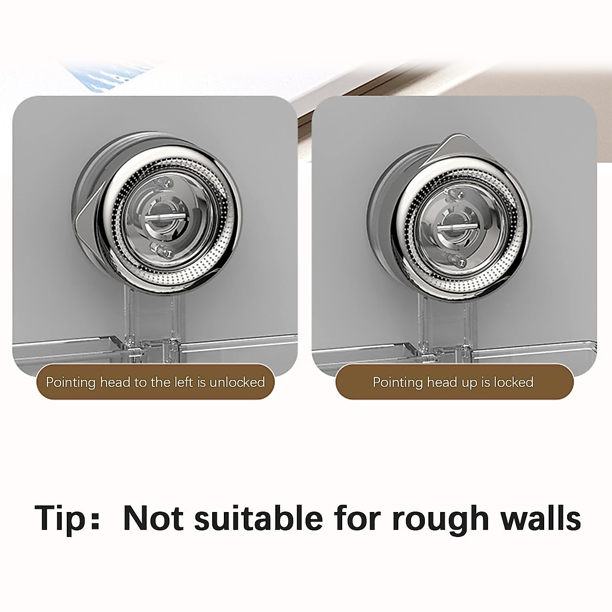 IZIVE 2024 Suction Shower Caddy Light Luxury Style Glacier Pattern Suction Cup Shelf Shower Basket Wall Mounted Drill-Free Removable Multifunctional Bathroom Caddy Shower Organizer (deep+small)