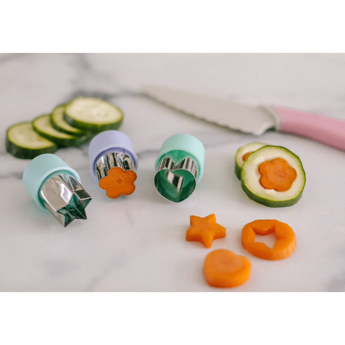 Handstand Kitchen Unicorn Char-cute-rie 18-piece Charcuterie Set for Kid Safe Cooking