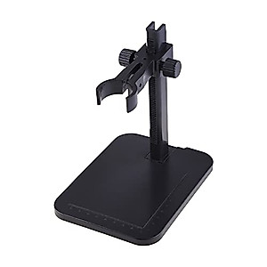 WSJIE Aluminum Alloy Microscope Stand Portable Up and Down Adjustable Digital Electronic Microscope Holder Stand (Color : A, Size : 15x15x12cm)