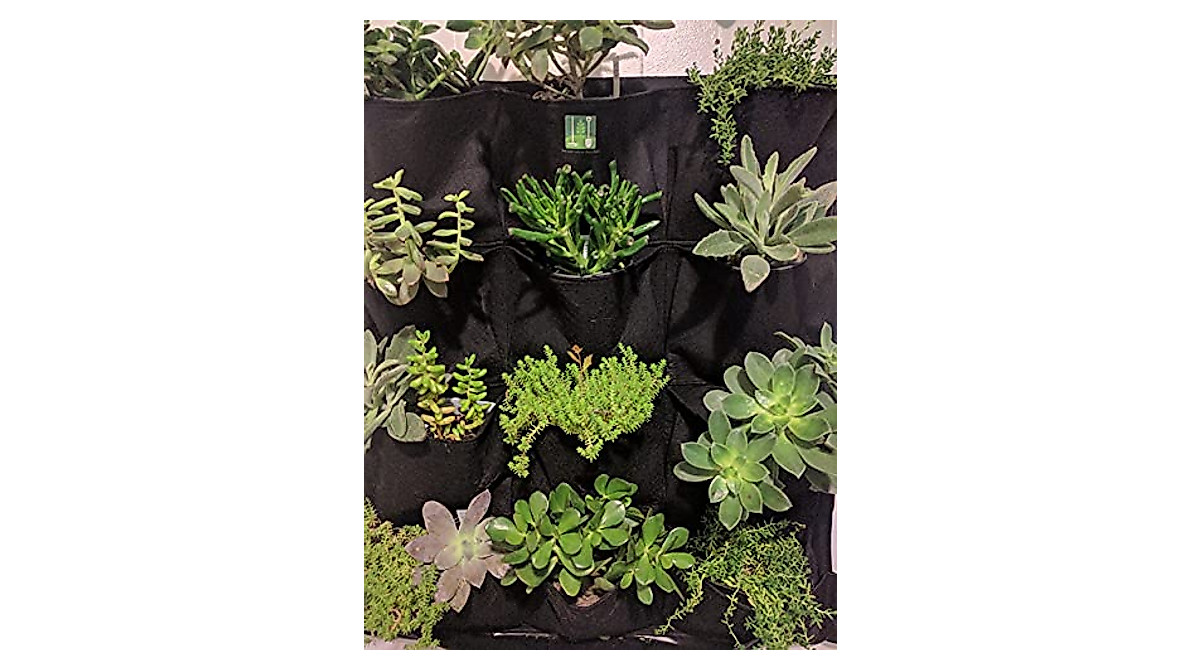 Delectable Garden 12-Pocket Vertical Planter for Eco-Friendly Wall Gardens