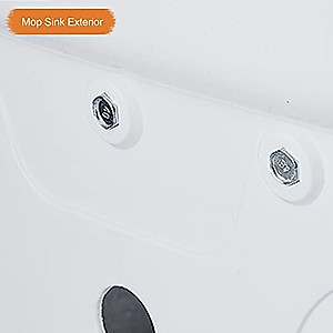 Commercial Floor Mount Mop Sink with Drainage Faucet Drain Button Sink Bowl Slop Sink - Restaurant, Kitchen, Hotel, Bar