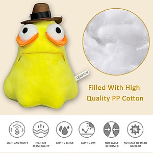 New Pizzas Tower Plush Toy, Soft Stuffed Anime Game Characters Figure Plush for Home Decoration, Cute Cartoon Plushies Toys Collectible Gift for Game Lovers and Friends Children's Day(Yellow)