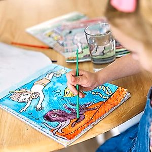 Melissa & Doug My First Paint With Water Activity Books Set - Animals, Vehicles, and Pirates - FSC Certified