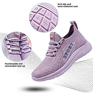 Cozystep Women's Walking Shoes Lightweight Running Sports Shoes Breathable Mesh Fashion Sneakers.