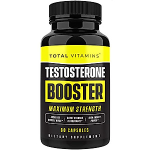Testosterone Booster - Testosterone Supplement for Men - Male Enhancing Supplements - Testosterone Booster for Men Alpha Pills for Test Boost Max Muscle Growth, Libido, Energy, and Stamina Pills