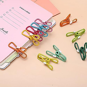 Chip Clips, Chip Clips Bag Clips Food Clips, Bag Clips for Food, Chip Bag Clip, Food Clips, PVC-Coated Clips for Food Packages, Paper Clips, Clothes Pin（Mixed Colors 30 PCs）