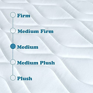 GOSLEEP 8-inch Hybrid Hypoallergenic Gel Memory Foam & Innerspring Bed Mattress with Euro Top Cozy Knit Cover for Increased Comfort, CertiPUR-US Certified, Mattress in a Box (Twin Size, Medium Firm)
