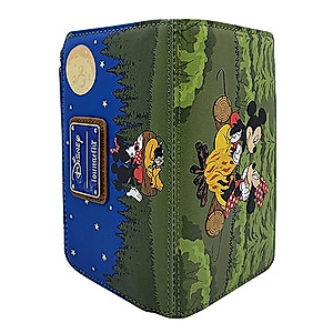 Loungefly Mickey, Minnie, & Friends Camping Scene Flap Wallet