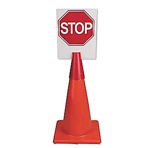 Cone Topper Street Sign Board Inserts (Set of 6)